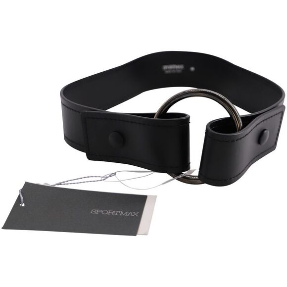 MaxMara | Accessories | Sport Max Viglio Belt With Ring In Black ...